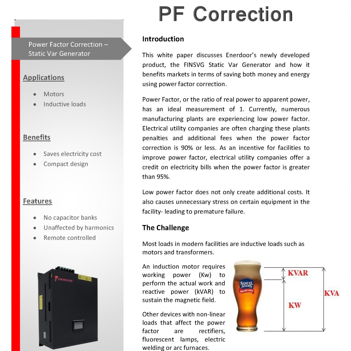 Power Factor Correction | White Papers | Enerdoor | EMI Filters and RFI ...