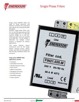 Catalogs | Enerdoor | EMI Filters and RFI Filters