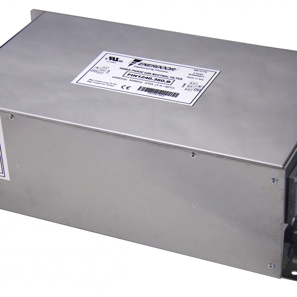 FIN1240 EMI Three-Phase Plus Neutral | Enerdoor | EMI Filters and RFI ...