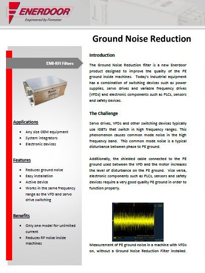 White Papers | Enerdoor | EMI Filters and RFI Filters