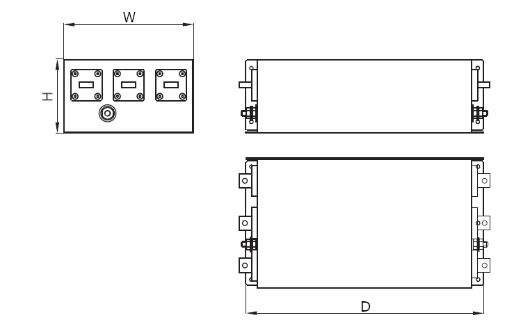 FIN538S1 EMI/RFI Three Phase Filter | Enerdoor | EMI Filters and RFI ...